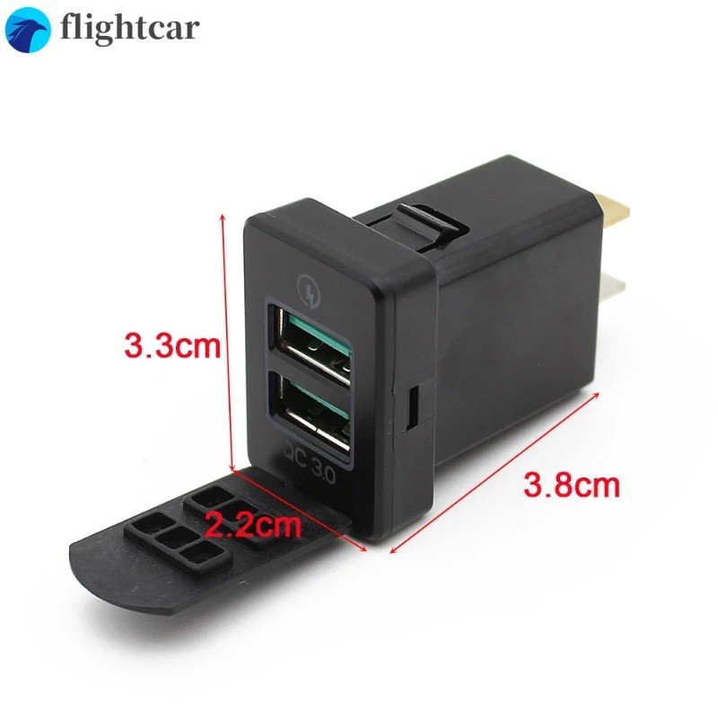 （FT）Double USB Socket Fast Car Charger Quick Charge Phone Charging ...