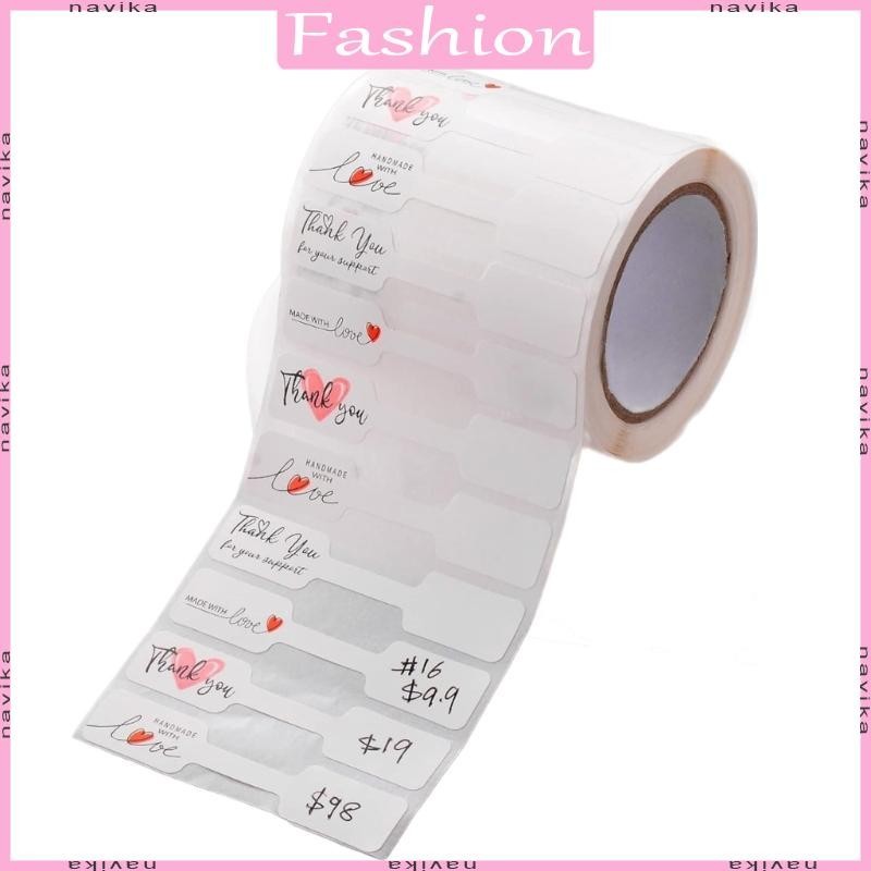 NAV Set of 500 Bracelet Sticker Hangtags Elegant Paper Jewelry Labels ...