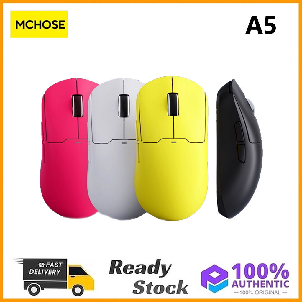 Original Mchose A5 Wireless Mouse 2.4G Wired Bluetooth Three-Mode ...