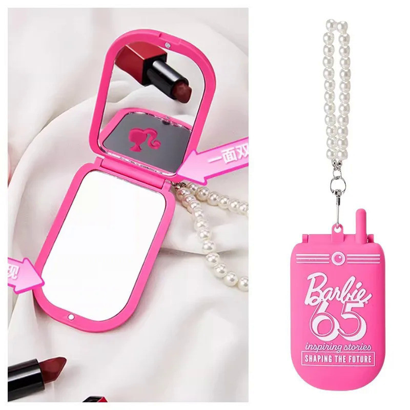 MINISO Anime Cartoon Barbie Series Mobile Phone Shaped Portable Makeup ...