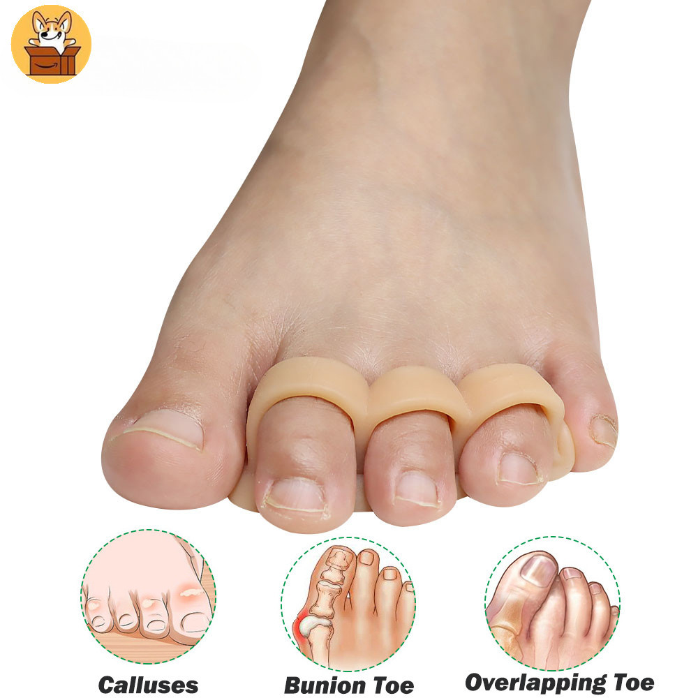 【Am-az】2Pcs Hammer Toe Crests Straightener Gel Toe Support Pads Cushion ...