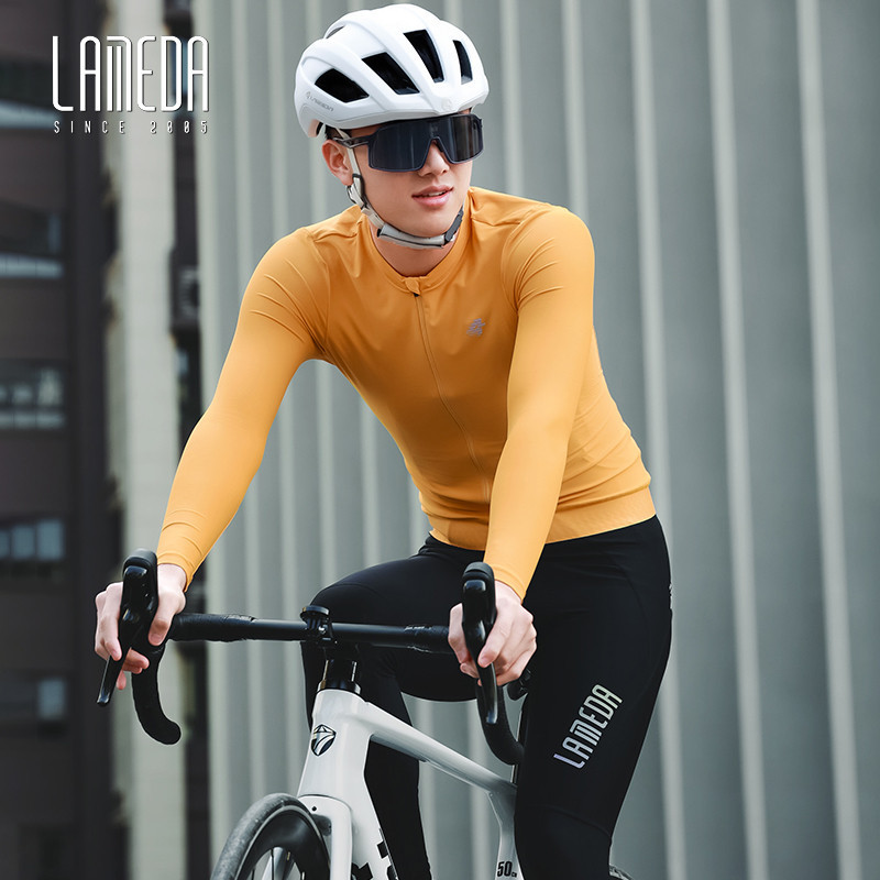 LAMEDA New Cycling Jersey UPF50+ Spring Summer Men's Breathable Thin Long Sleeves MTB Road Bike ...