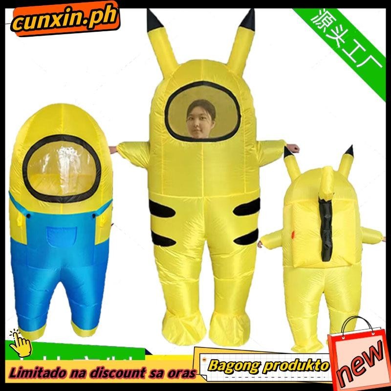 Mascot Pikachu Inflatable Costume Cosplay Xmas Funny Dress | Shopee ...