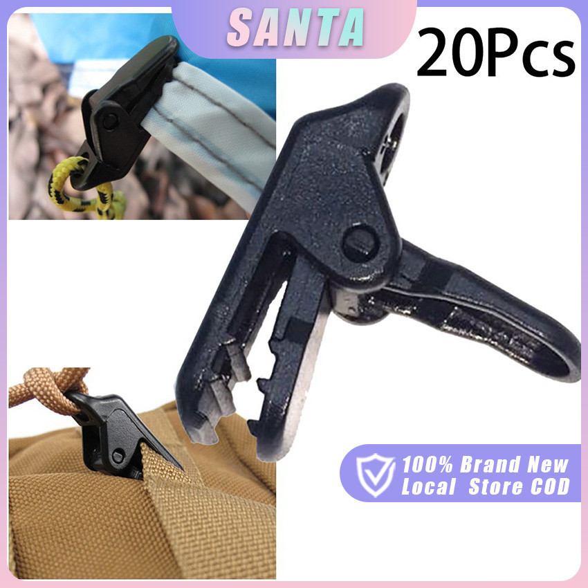 20Pcs Outdoor Awning Clamp Camping Tarp Canopy Sun Shade Clips Camp ...