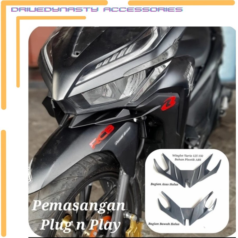 DriveDynasty Winglet ABS Honda GAME CHARGER Vario CLICK 150 /125 new ...