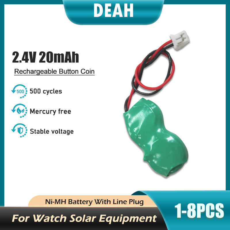 GG+New 2.4V 20mAh Ni-MH Rechargeable Battery BIOS CMOS With Plug For ...
