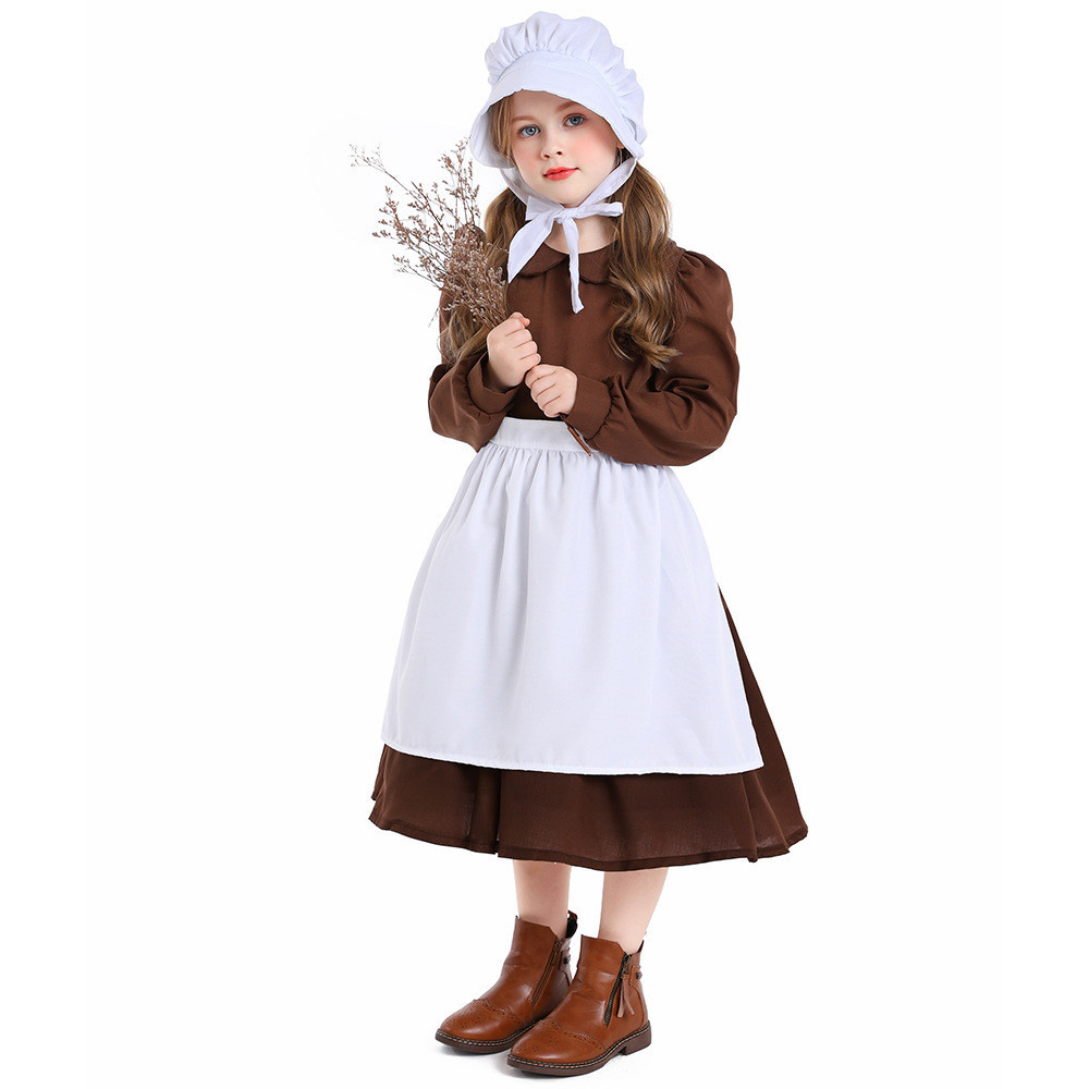Children's Day Cinderella Maid Costume Stage Play Performance Manor ...