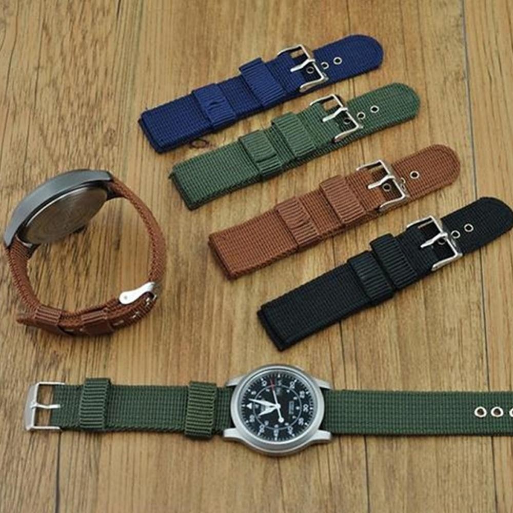 Military Army Nylon Wrist Watch Band 18mm 20mm 22mm 24mm Watch ...