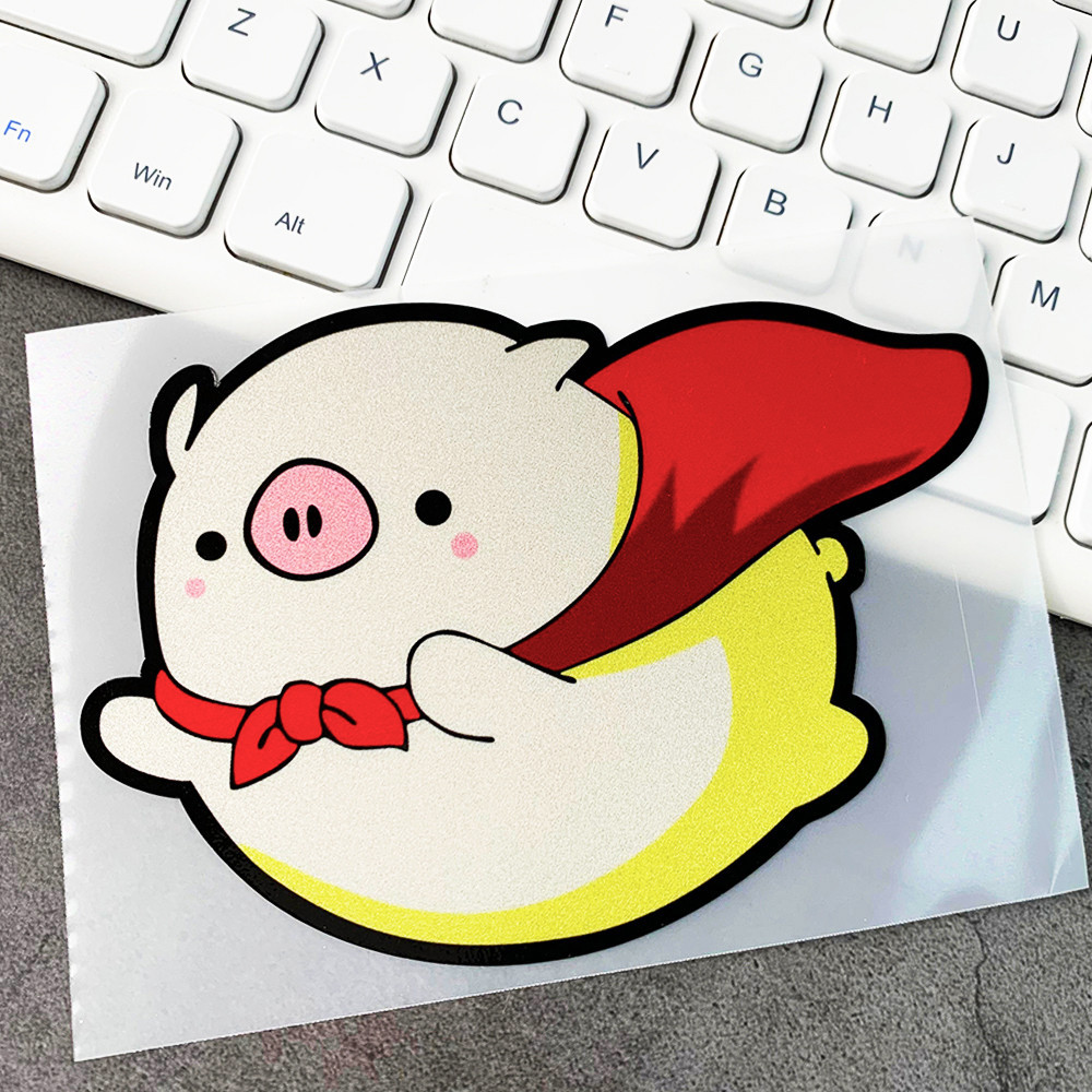 Decorative Stickers Super Flying Pig Waterproof and sun proof car Body ...