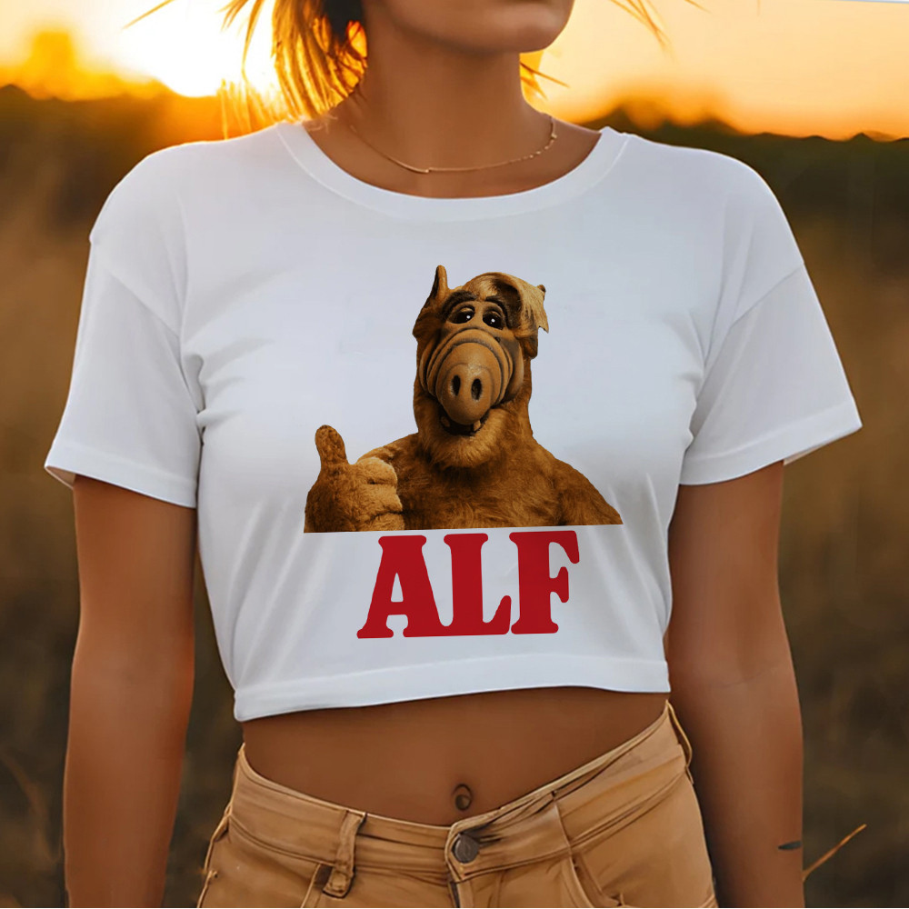 Alf Alien korean fashion aesthetic vintage crop top Woman korean ...