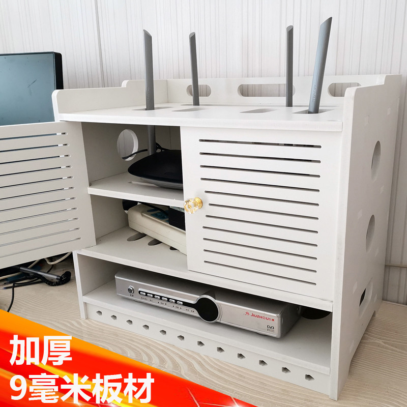Wifi Router Storage Box Wire Socket Cat Set-Top Box Shelf Desktop ...