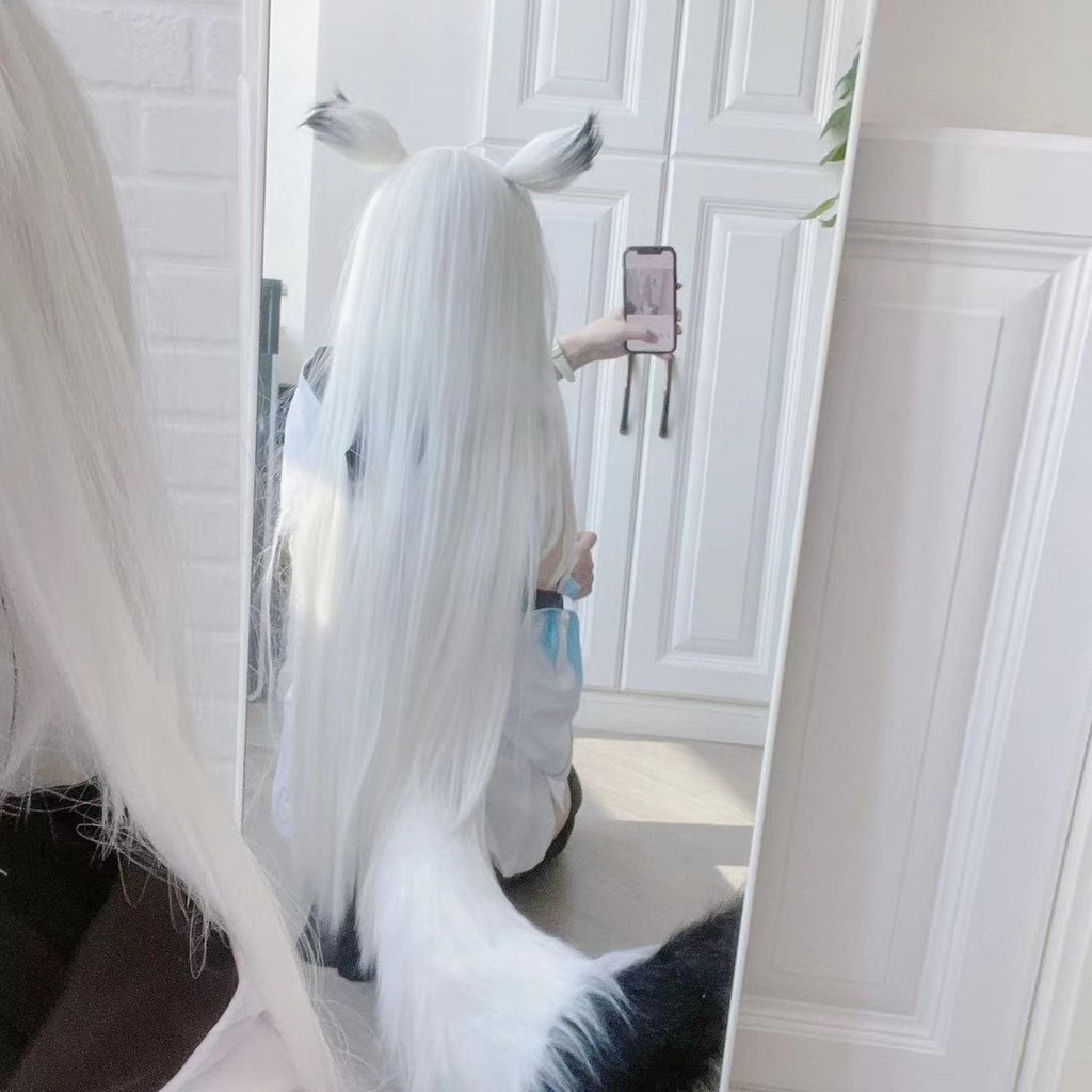 Long-haired Fox Tail cos Zeiss Ceremony Two-Dimensional Comic ...