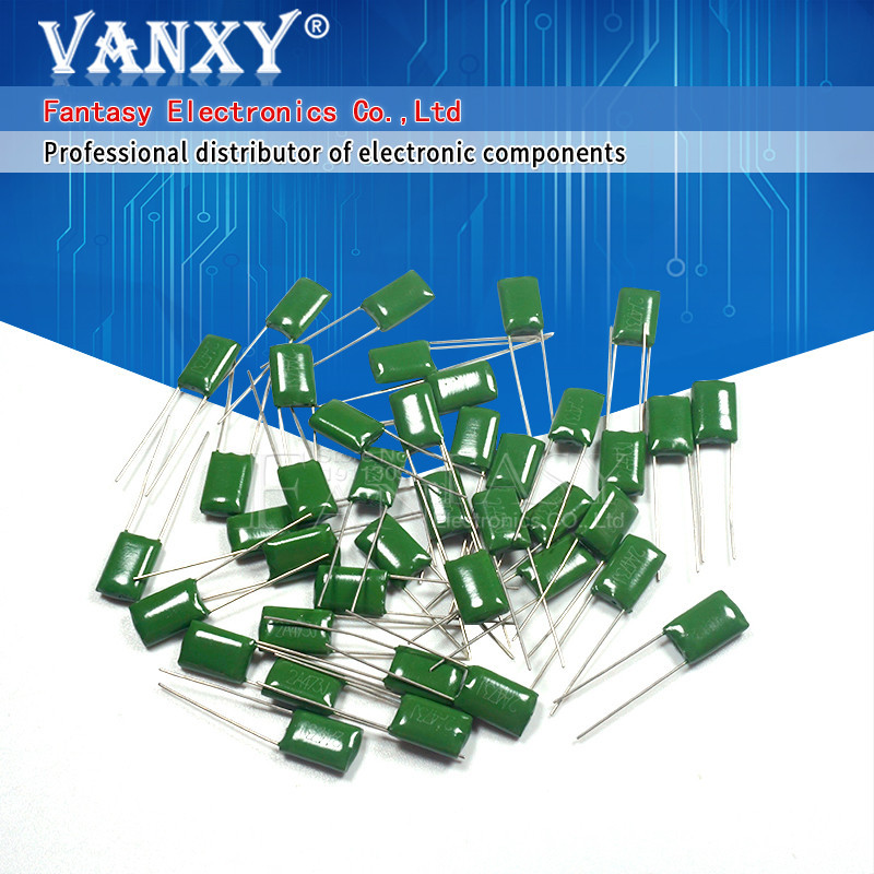 50PCS 2A473J 5mm 100V 47nF 473 2A473 Polyester Film capacitor ...