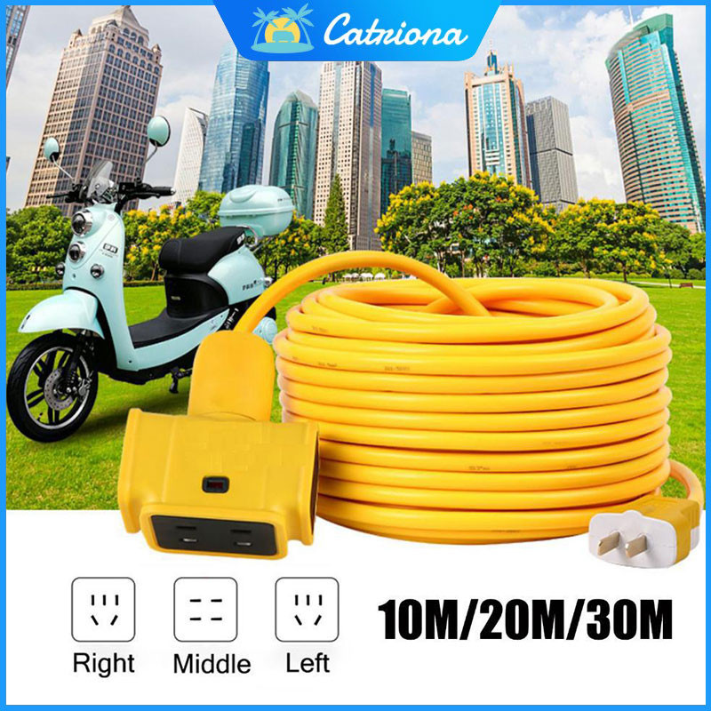 10M/20M Extension Cord Socket With Cable Extra-long Plug-in Strip ...