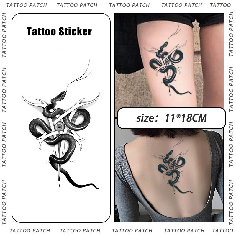 Tattoo Sticker Waterproof Long Lasting for Men Arm Fake Tattoo Magic ...