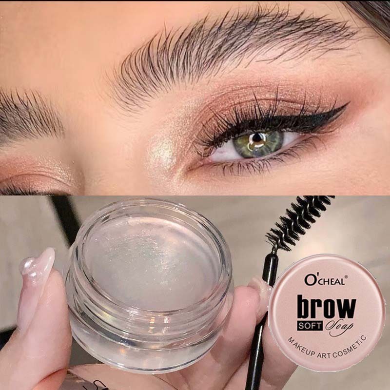 Eyebrow Styling Wax Waterproof Brows Soap Kit Clear Brow Gel Shaping Definition Natural 3D Eye ...