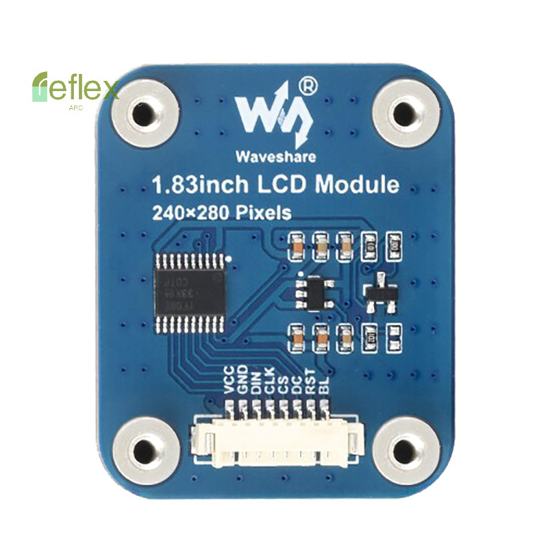 Reflex Arc 1.83-Inch Lcd Display Module, Ips Panel Rounded Corners, 240 ...