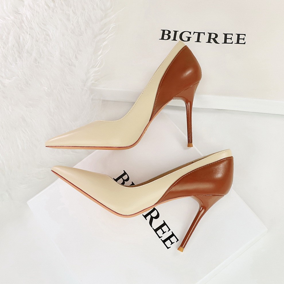 34-43Pointed Stiletto Heel plus Size High Heels Women's Big Tree ...