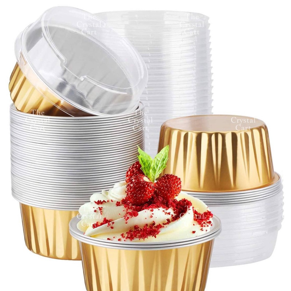 10pcs Reusable Baking mold Aluminum Foil Round Heart & Rectangle ...