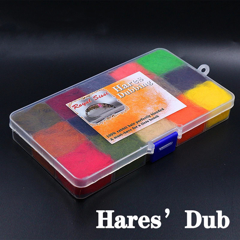 Fly Tying Rabbit Dubbing Dispenser Rabbit Hair Fiber Mix Guard Hairs ...
