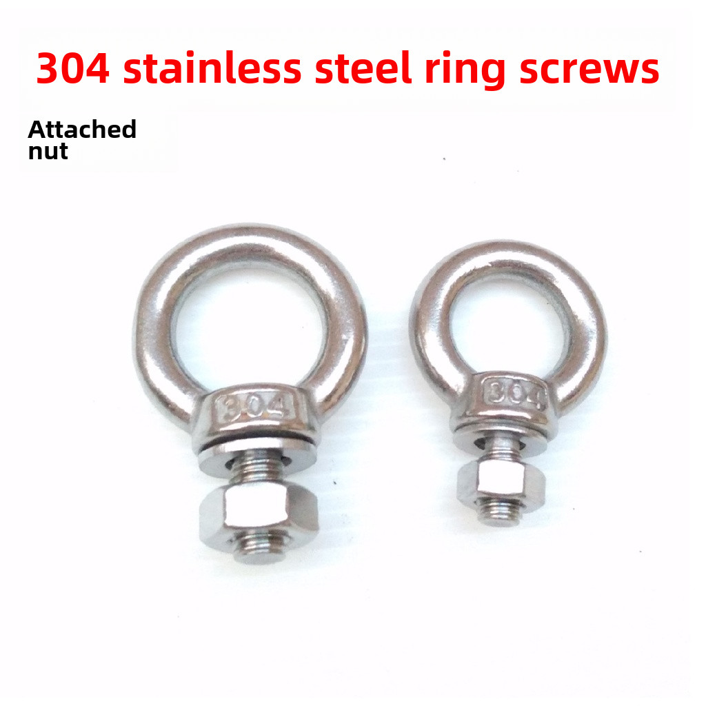 Discount Ready Stock 304 Stainless Steel Pull Ring with Nut Screw Bolt ...