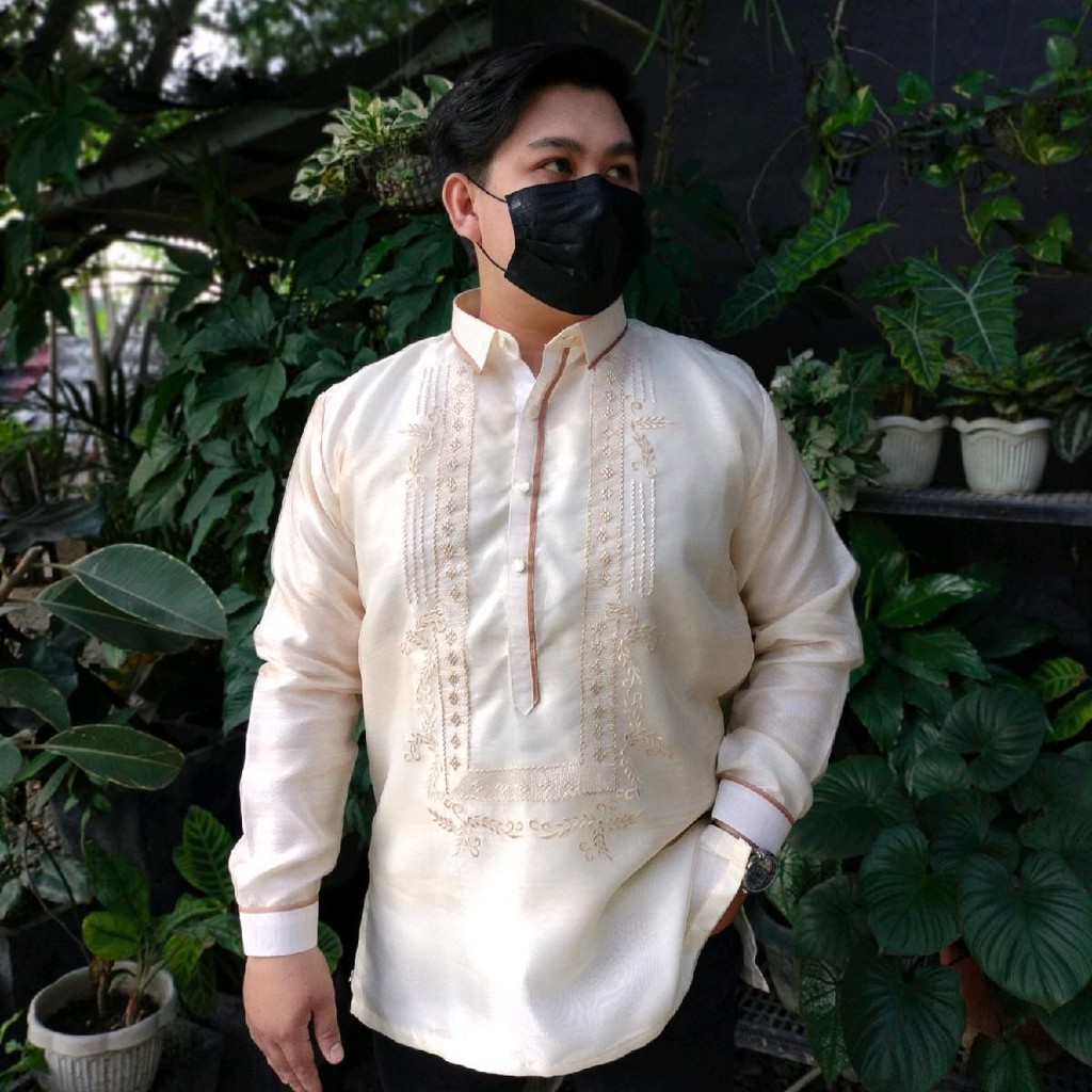 HABLON II Modern Barong Tagalog for Lining Chinese Sports Collar Random ...