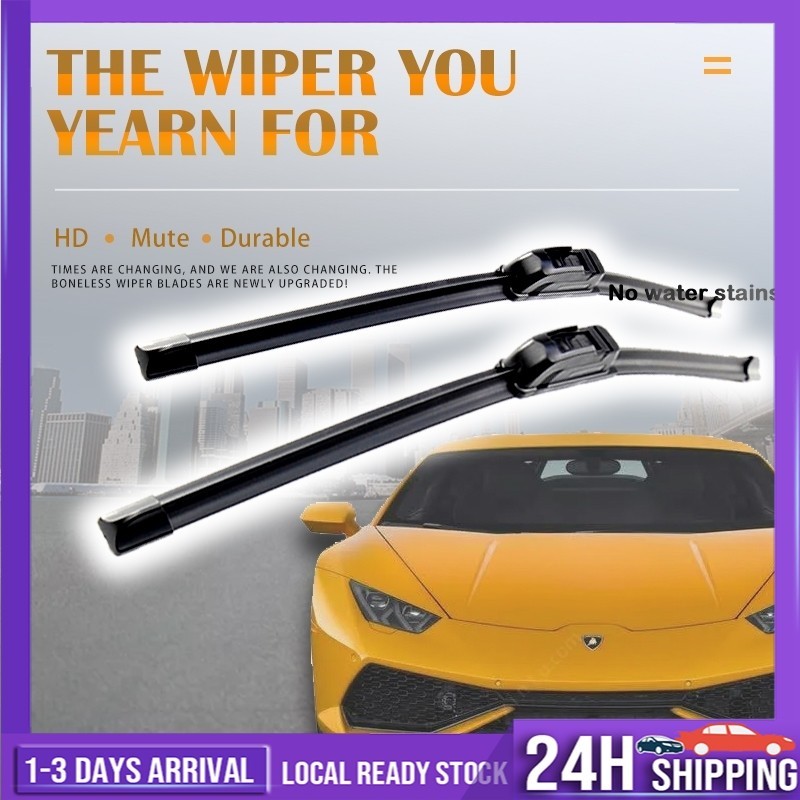 Universal Car Wiper Blade U Hook Type Windscreen Windshield Rubber ...
