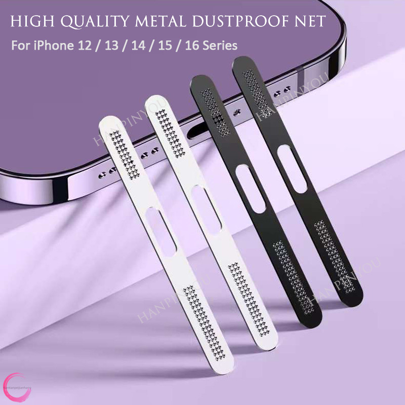 Metal Dustproof Net For Apple iPhone 16 15 14 13 12 Pro Max Plus Mini ...