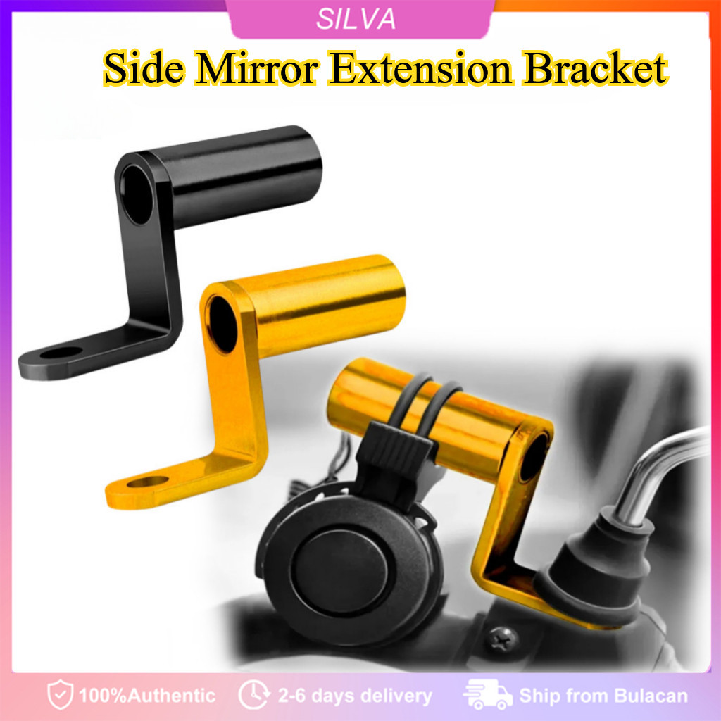 Universal Side Mirror Extension Bar Bracket Motorcycle Side Mirror ...