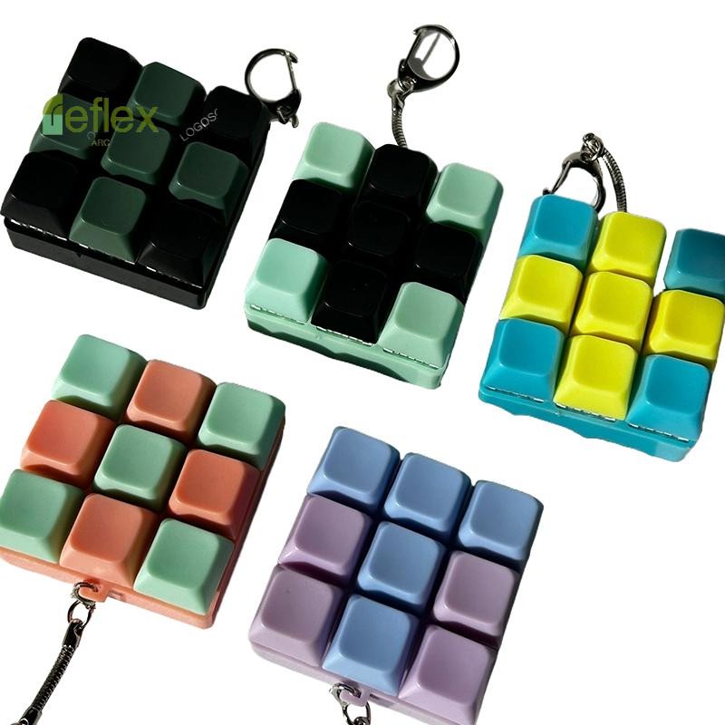 Reflex Arc 9 Keys Mechanical Keyboard Axis Tester DIY Fidget Button ...
