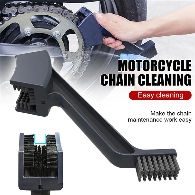 Bike Chain Cleaner Bicycle Motorcycle Chain Cleaning Brush Dual Heads ...