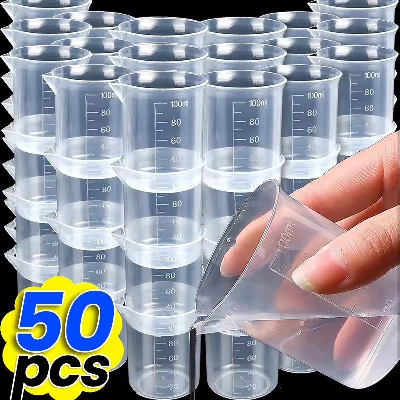 100ML Liquid Measuring Container Small Beakers Without Handle ...