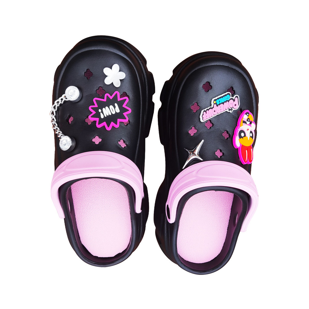MINISO The Powerpuff Girls Collection Thick Sole Clogs (Pink, 35-36 ...