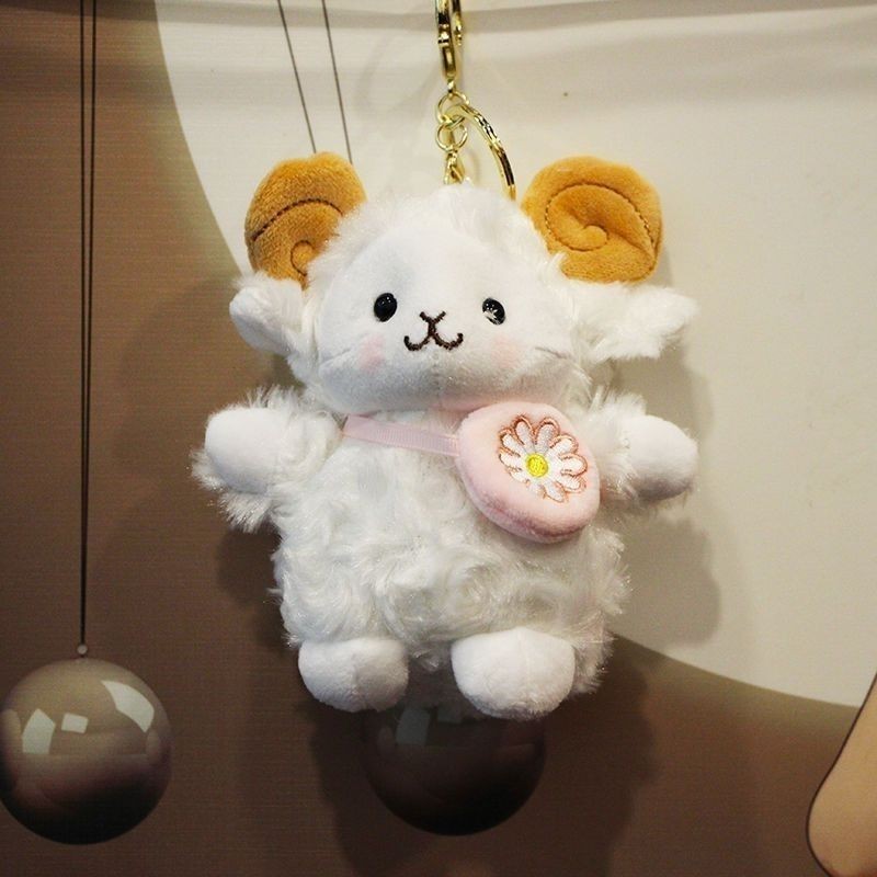 Lamb Pendant Cute Gift Keychain Pendant Schoolbag Plush Doll Doll ...