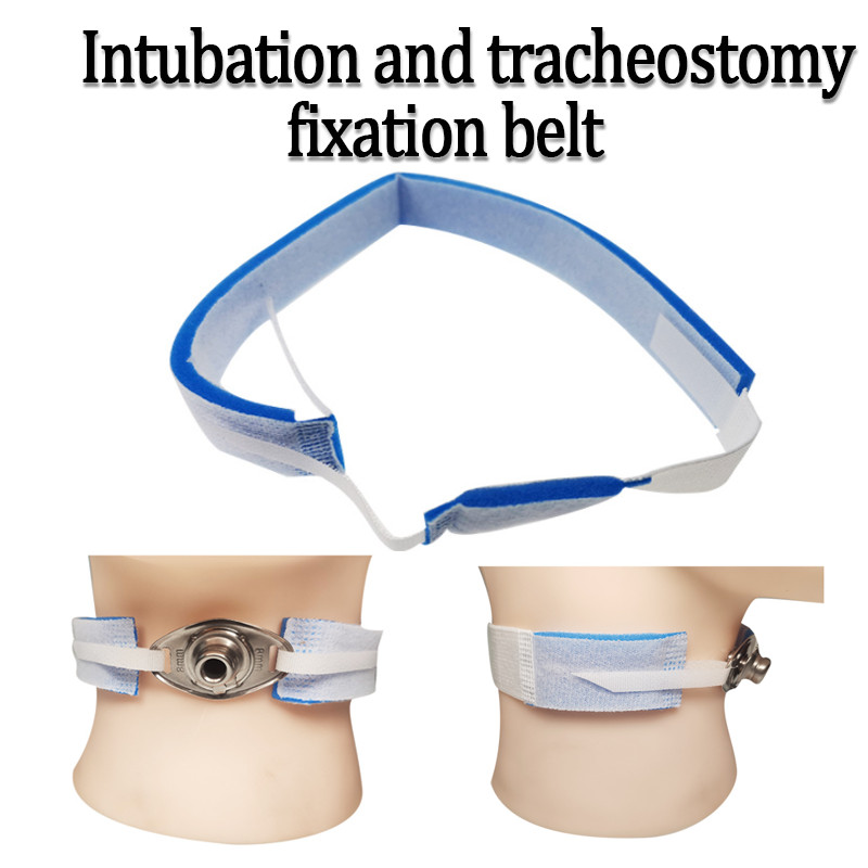 Reusable Tracheostomy Fixation Device Strap Sponge Velcro Neck Support ...