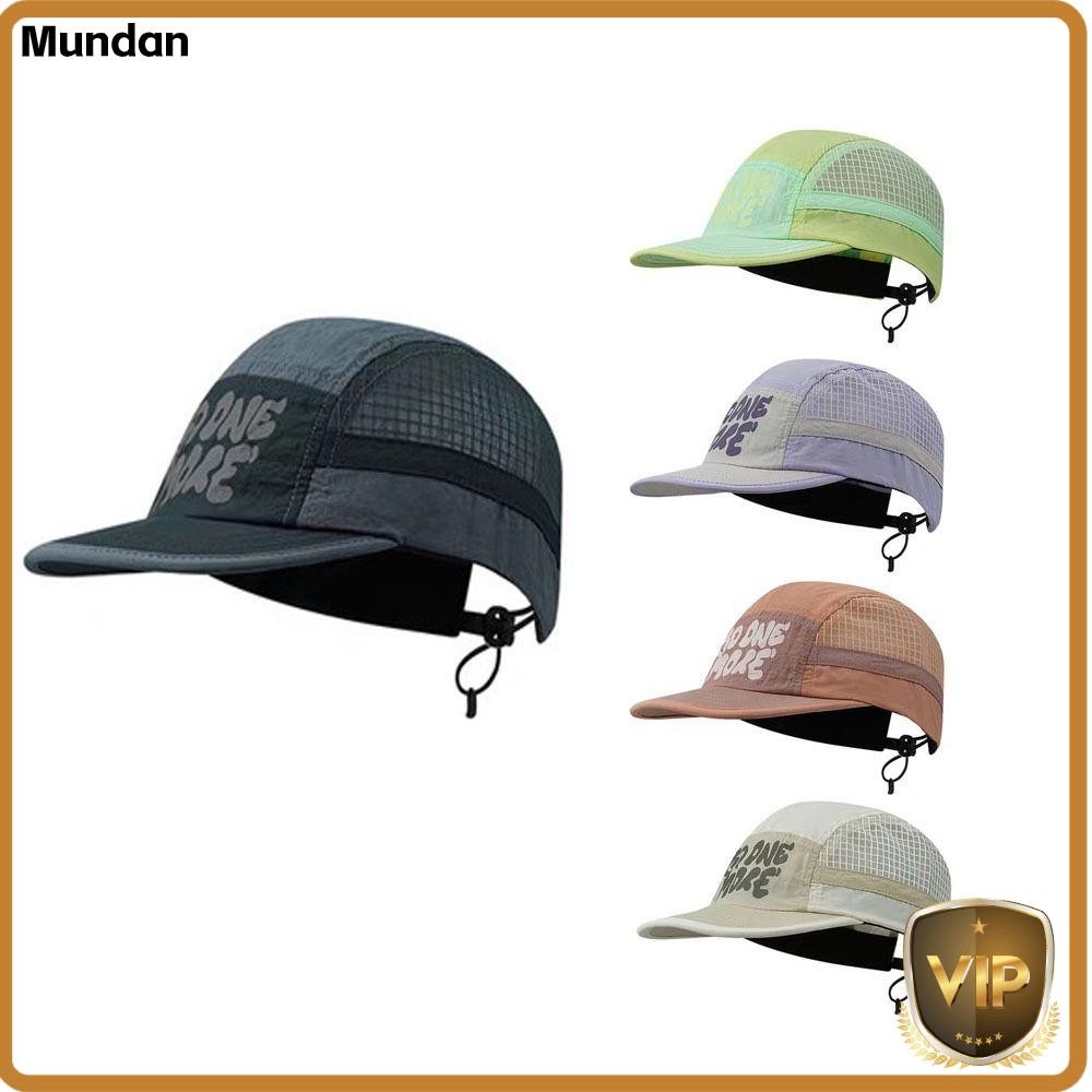MUNDAN Quick-drying Hat, Japanese Style Letter Printing Short Brim ...