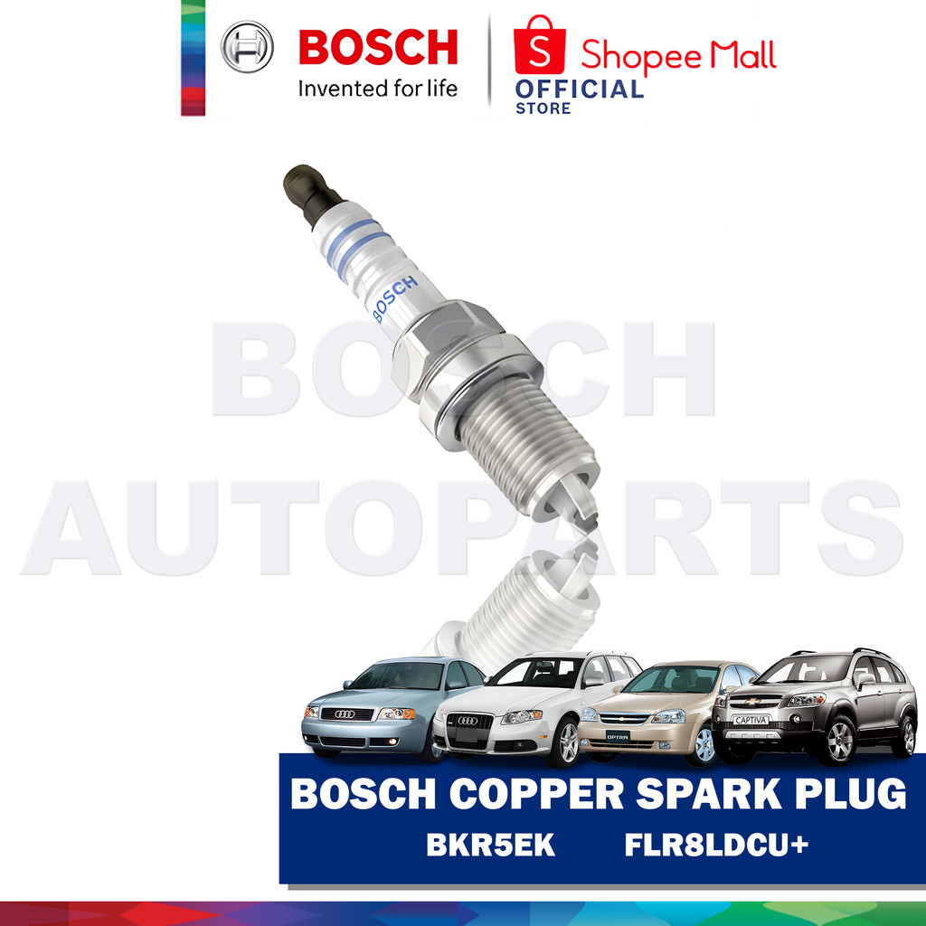 Bosch Spark plug Copper FLR8LDCU+ for Chevrolet Captiva 2.4, Optra 1.8 ...