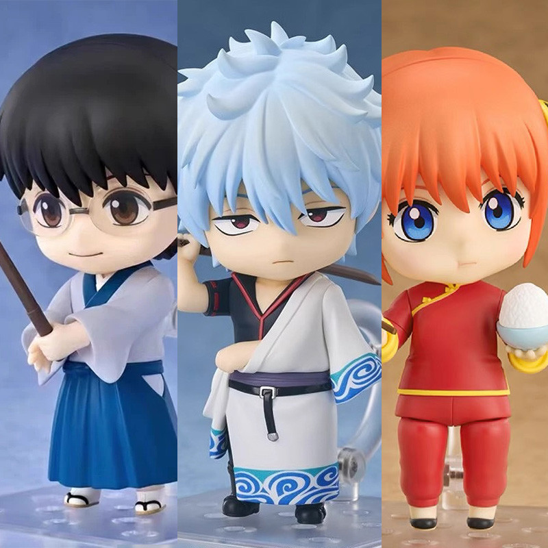 Kagura GINTAMA Shimura Shinpachi Sakata Gintoki Movable Joint Model ...