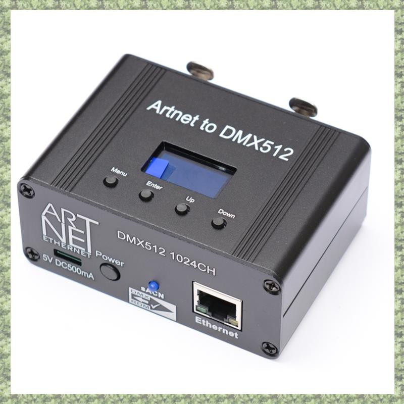 (K T) ArtNet DMX512 Ethernet Lighting Controller Interface 2 1024 Disco ...
