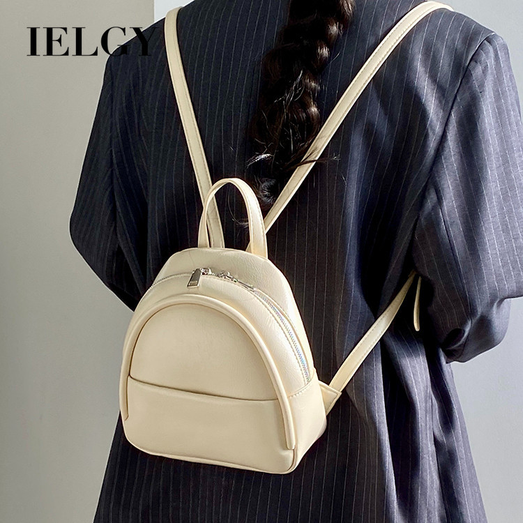 Ielgy Ladies Small Backpack Simple Casual All-Match Small Backpack ...