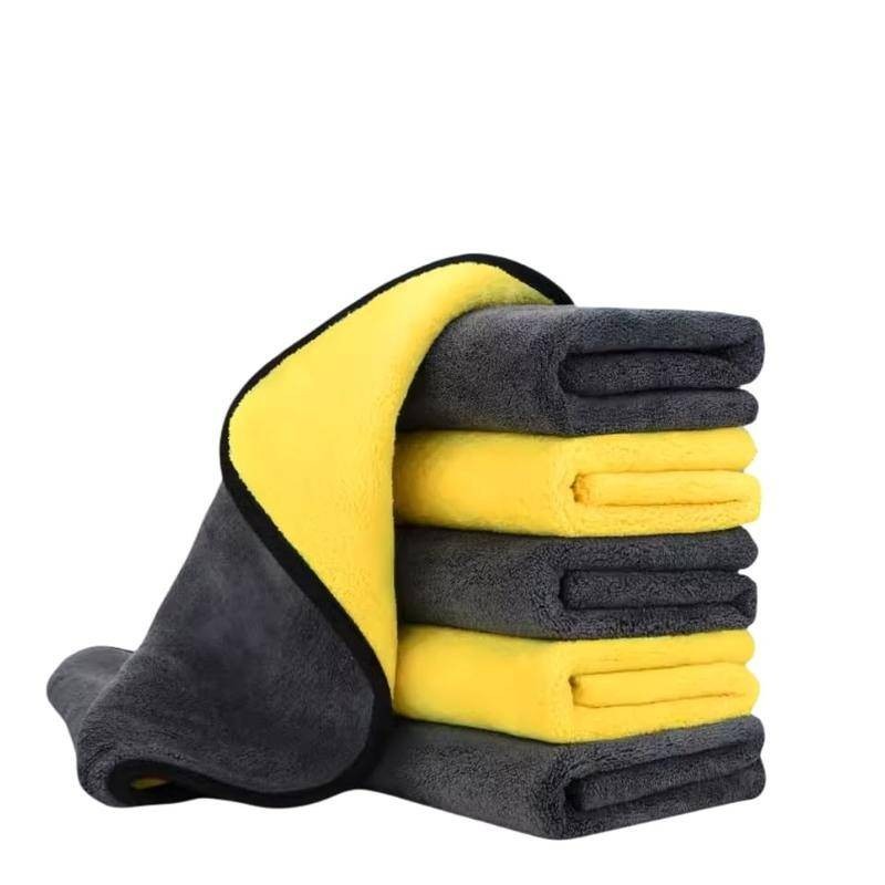 Thick coral fleece car wash cloth, car wash towel fiber cloth, front ...