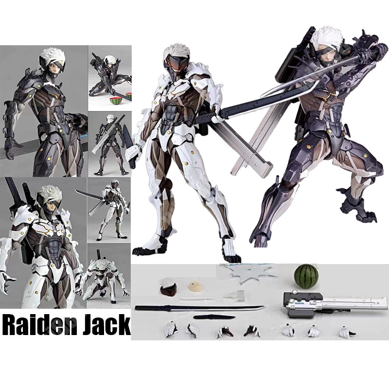Metal Gear Rising Raiden Action Figure Jack MGS KO Kaiyoda Metal Gear ...