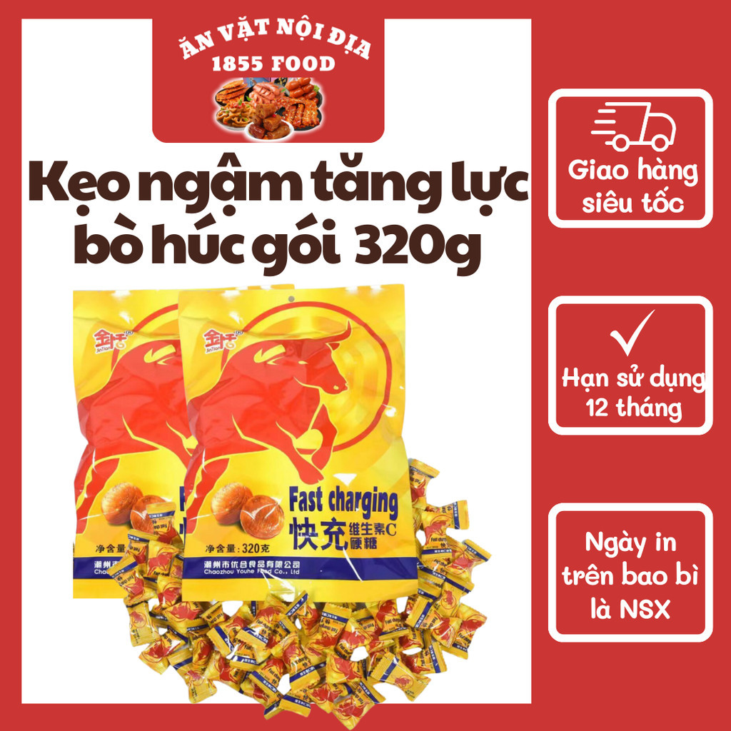 Fast Charging brand bull energy candy 320g pack | Shopee Philippines