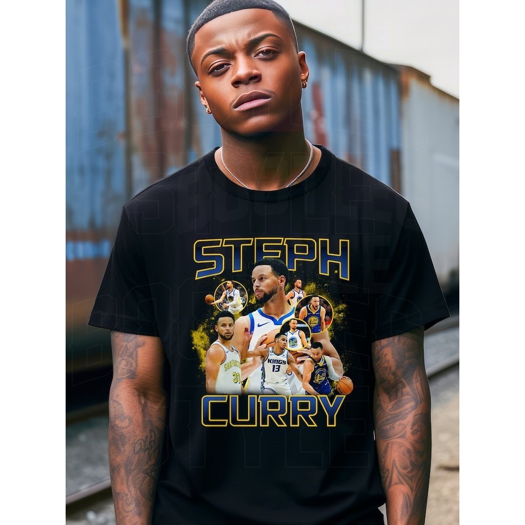 Steph Curry 90s Bootleg Style Rap Shirt for Oakland Basketball fan ...