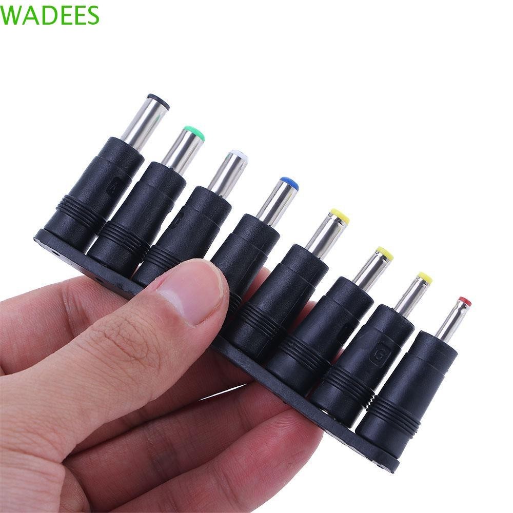 WADEES Interchangeable Plugs 8pcs 5.5 * 2.1mm Laptop Power Adapter ...