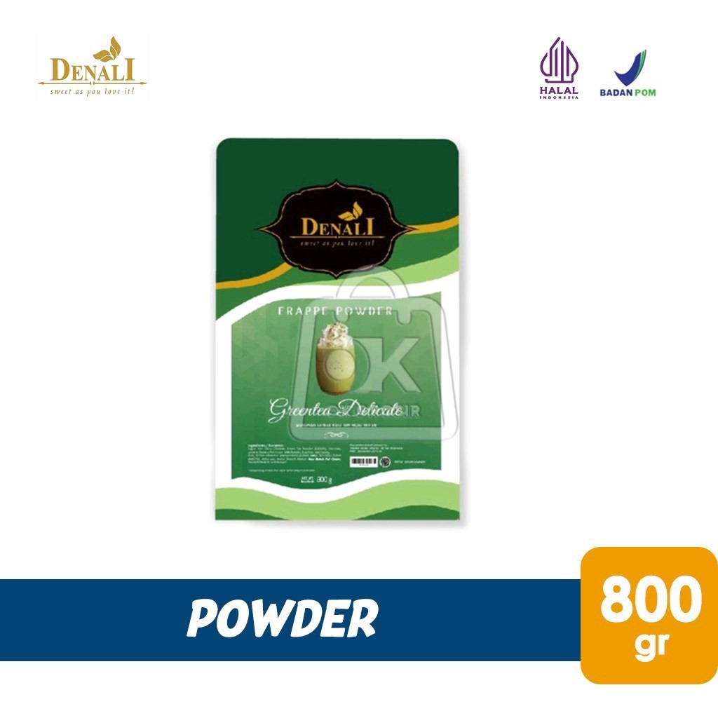 Denali Green Tea Delicate Beverage Powder Frappe Powder (800Gr ...
