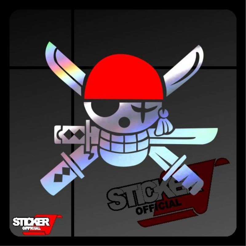 Zoro One Piece with Sword Anime Sticker for Motorcycle and Car Decals ...