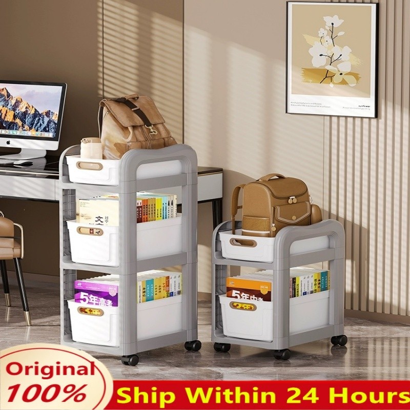 Drawer Storage Rack School bag rack desktop storage shelf with wheels ...