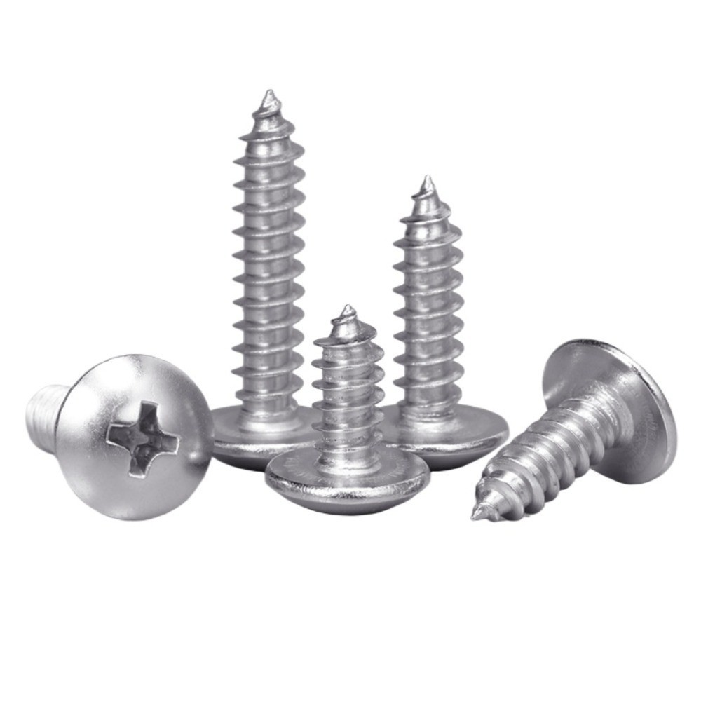 304 Stainless Steel Phillips Large Flat Head Self-Tapping Screws ...