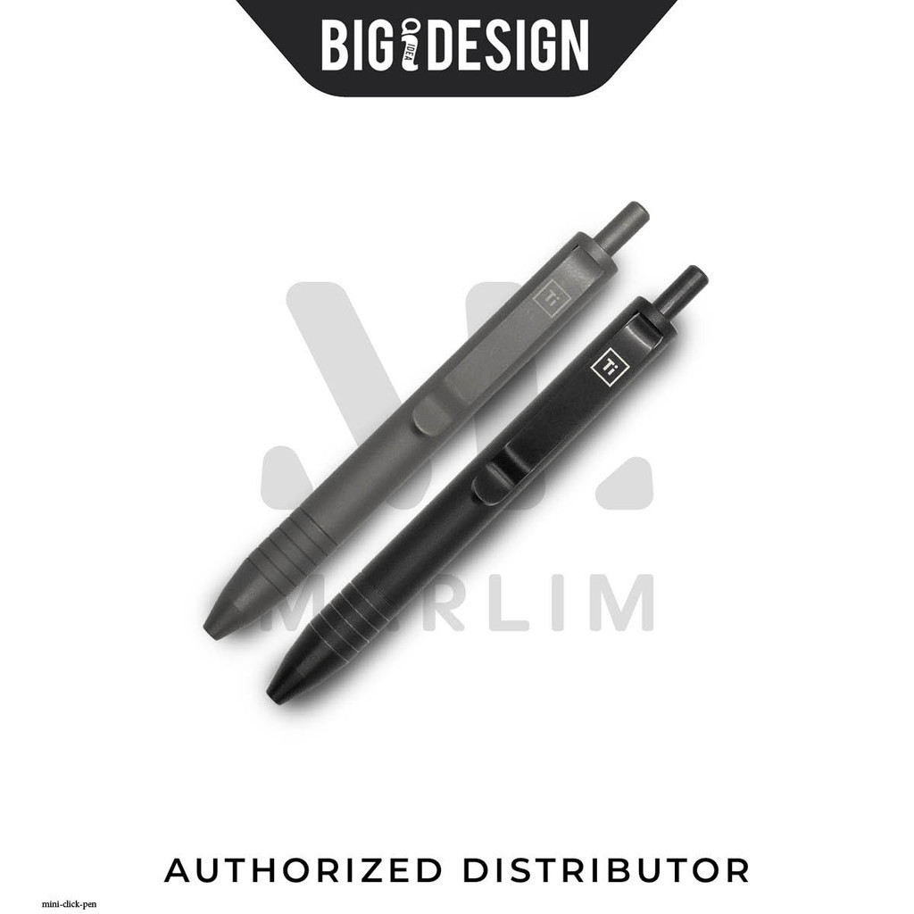 BIGIDESIGN Mini Click Pen - Titanium Refillable | Shopee Philippines